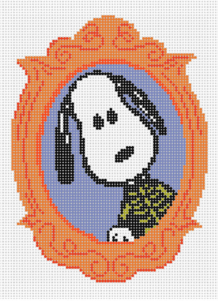 PEANUTS Halloween - Framed Snoopy Skeleton Canvas – Officially Needlepoint
